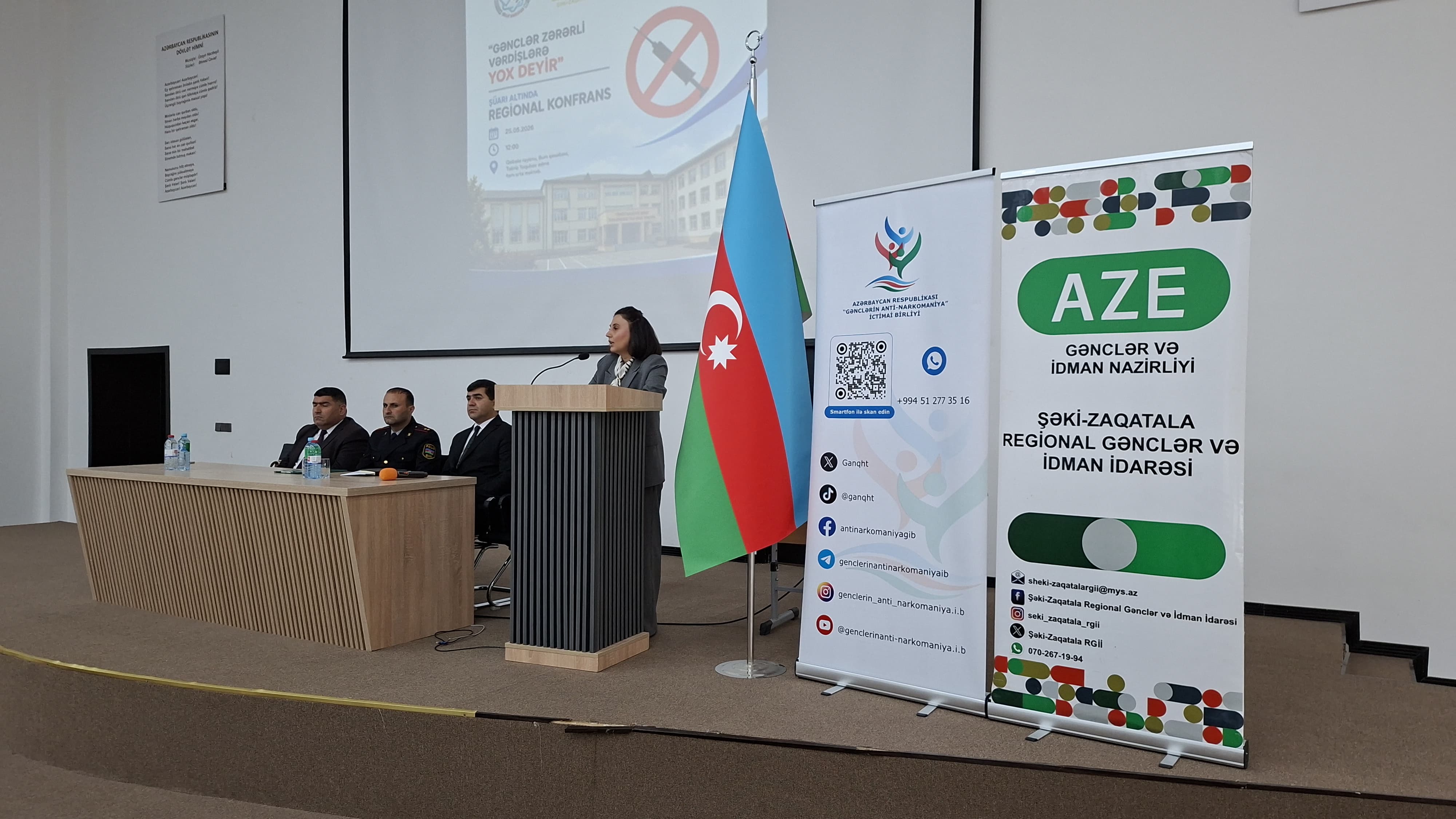 “Gənclər Zərərli Vərdişlərə Yox Deyir” mövzusunda regional konfrans ...